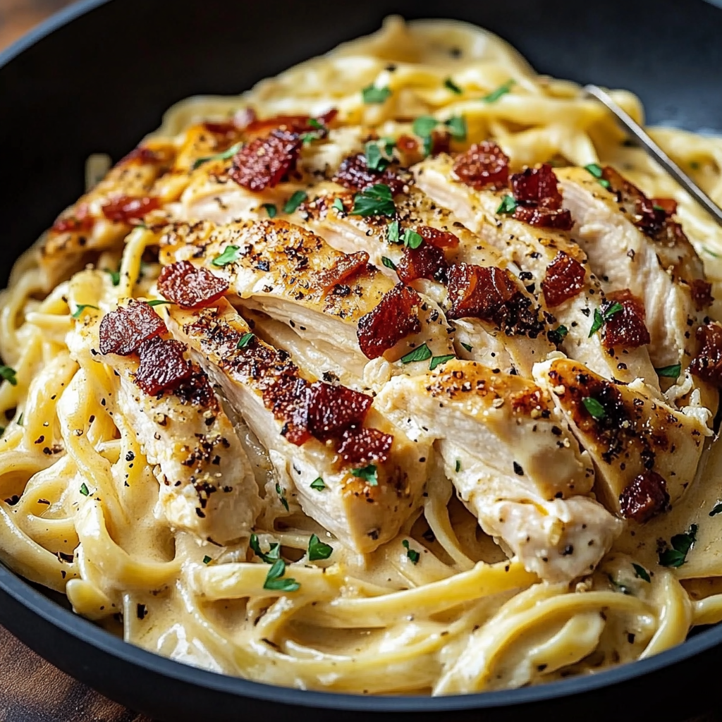 Creamy Chicken Carbonara – Rich, Cheesy & Irresistibly Flavorful Pasta ...