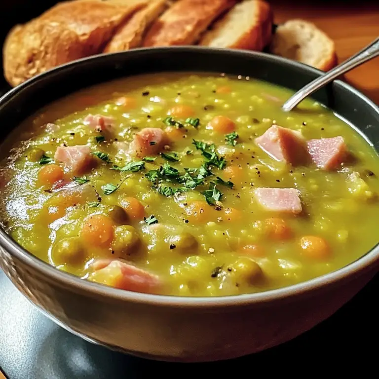 Split Pea Soup with Ham Bone – Hearty, Flavorful & Easy Homemade Recipe ...